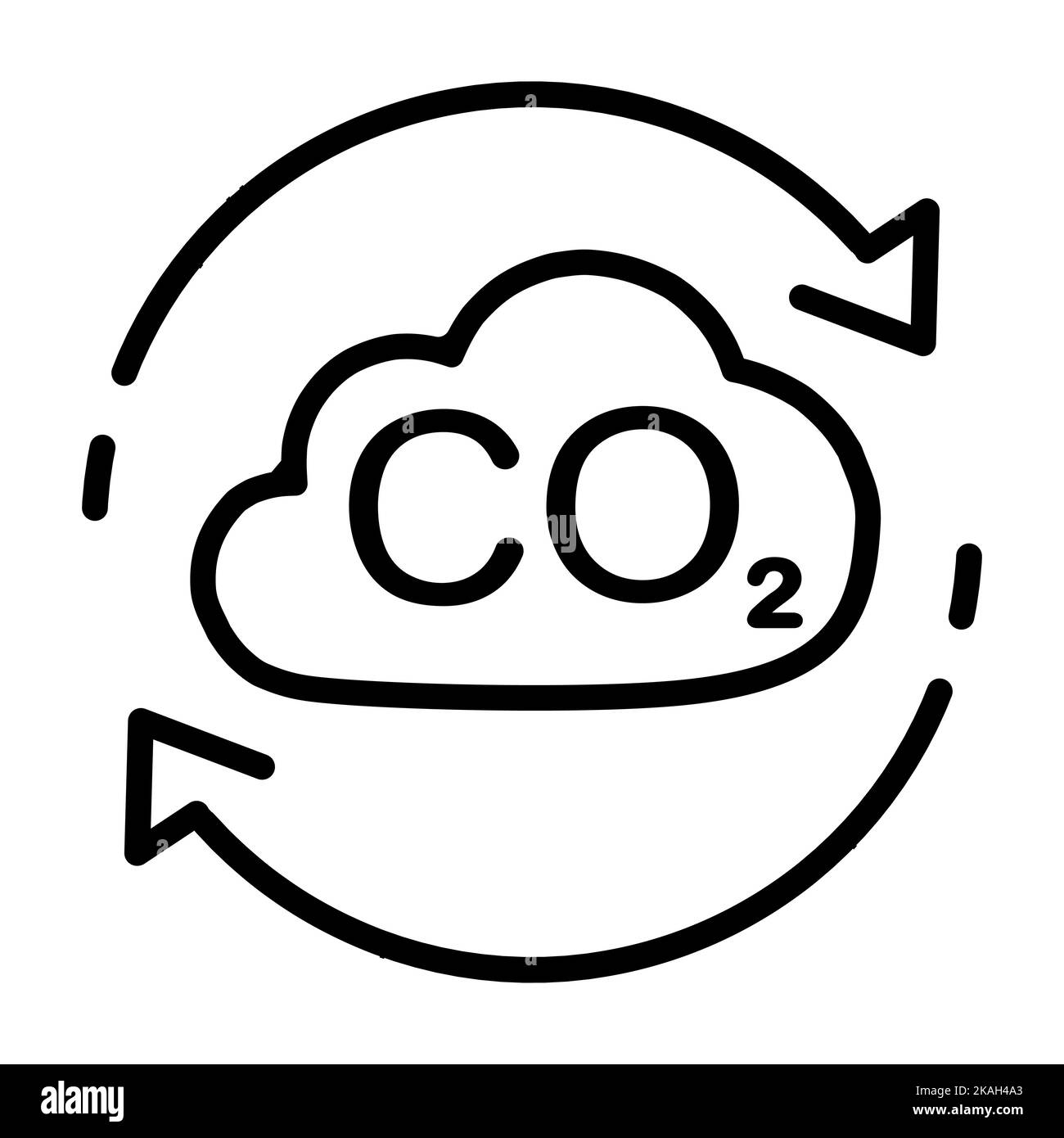 Co2 in the air Stock Vector Images - Alamy