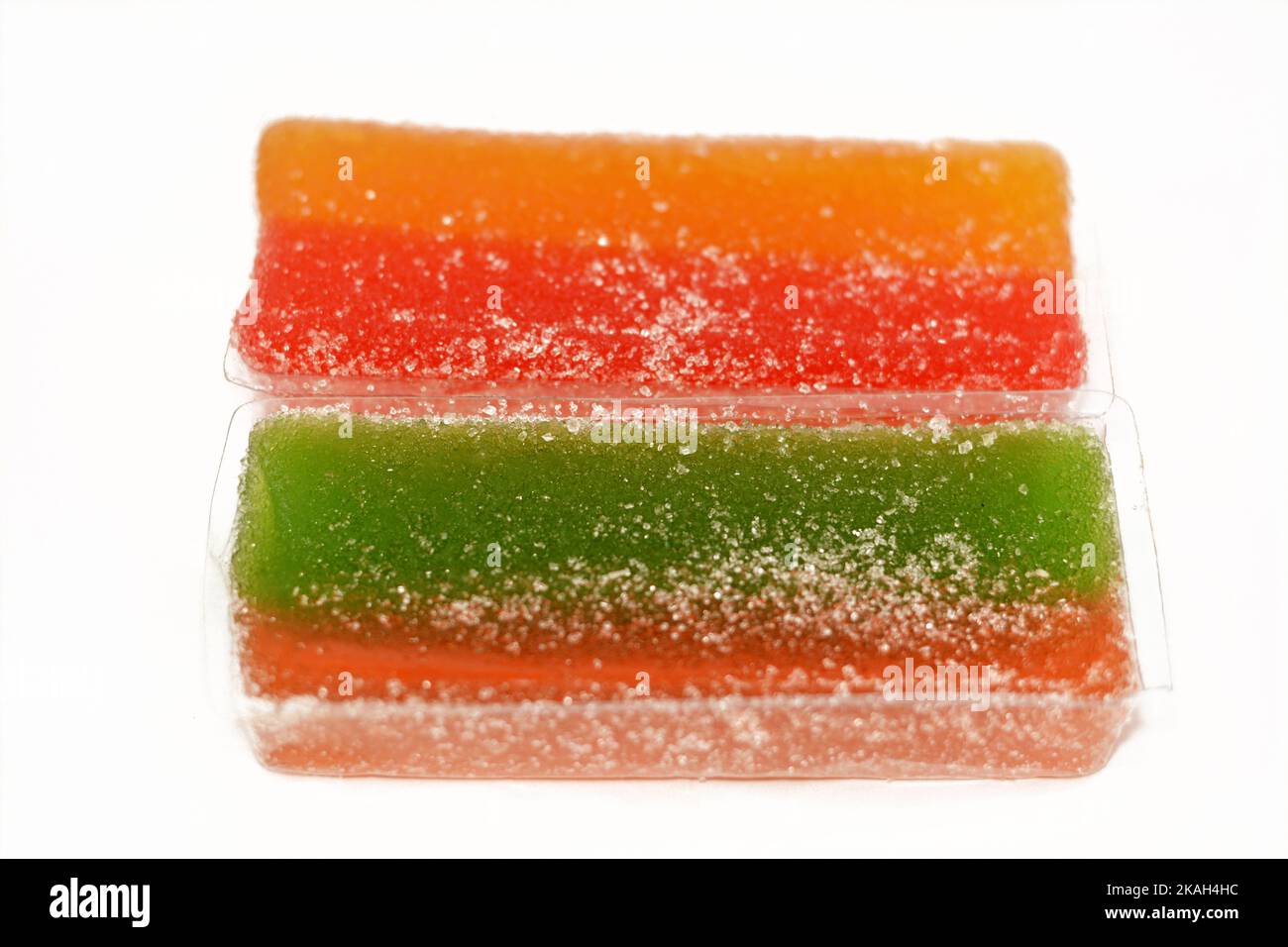 plain jelly colorful taffycandy sweets with flavors covered with sugar ...