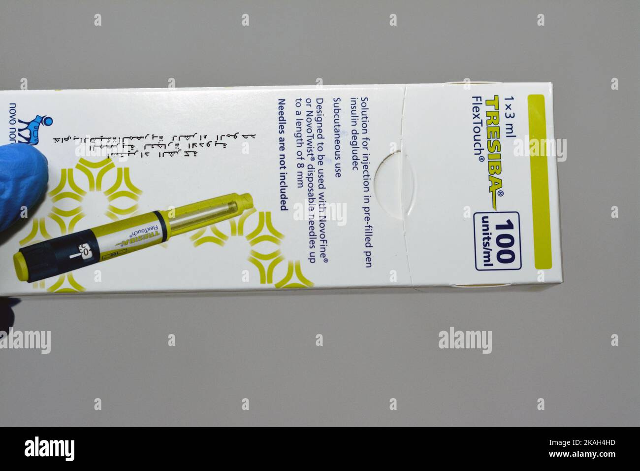 Cairo, Egypt, October 4 2022: Tresiba FlexTouch 100 units per ml by ...