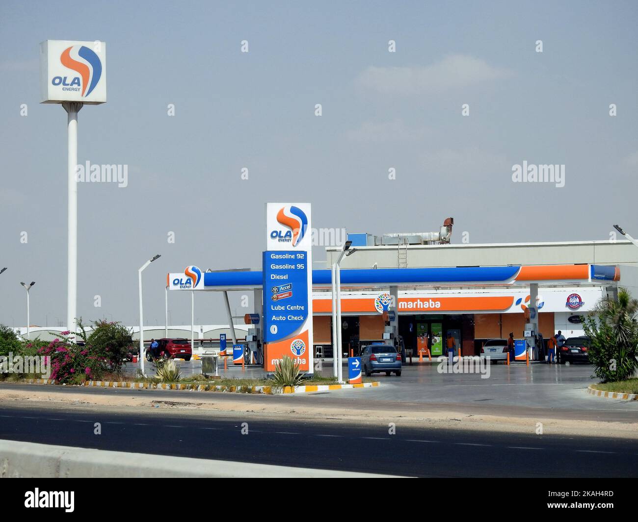 Cairo, Egypt, September 9 2022: OLA Energy gas and oil station ...