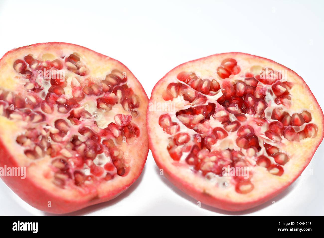 The pomegranate (Punica granatum), a fruit-bearing deciduous shrub in ...