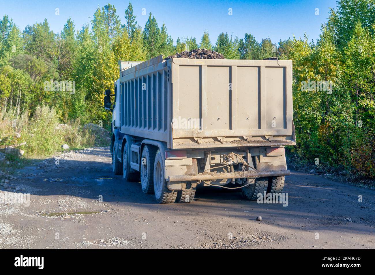 Industry mining construction transport machinery truck Stock Photo - Alamy