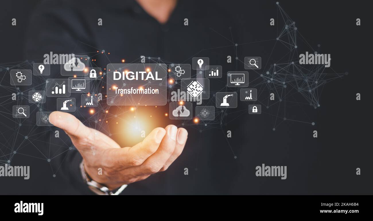 Digital transformation technology strategy, digitization and digitalization of business ...