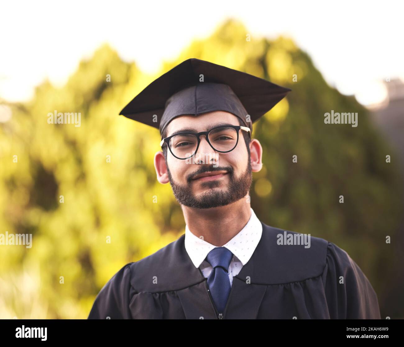 Ready to take on the world. Portrait of a confident young man on ...