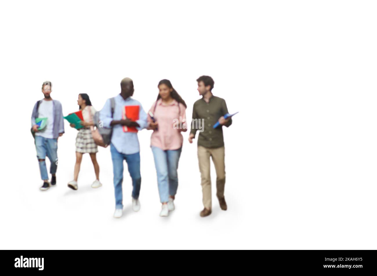 Students on college campus Cut Out Stock Images & Pictures - Alamy