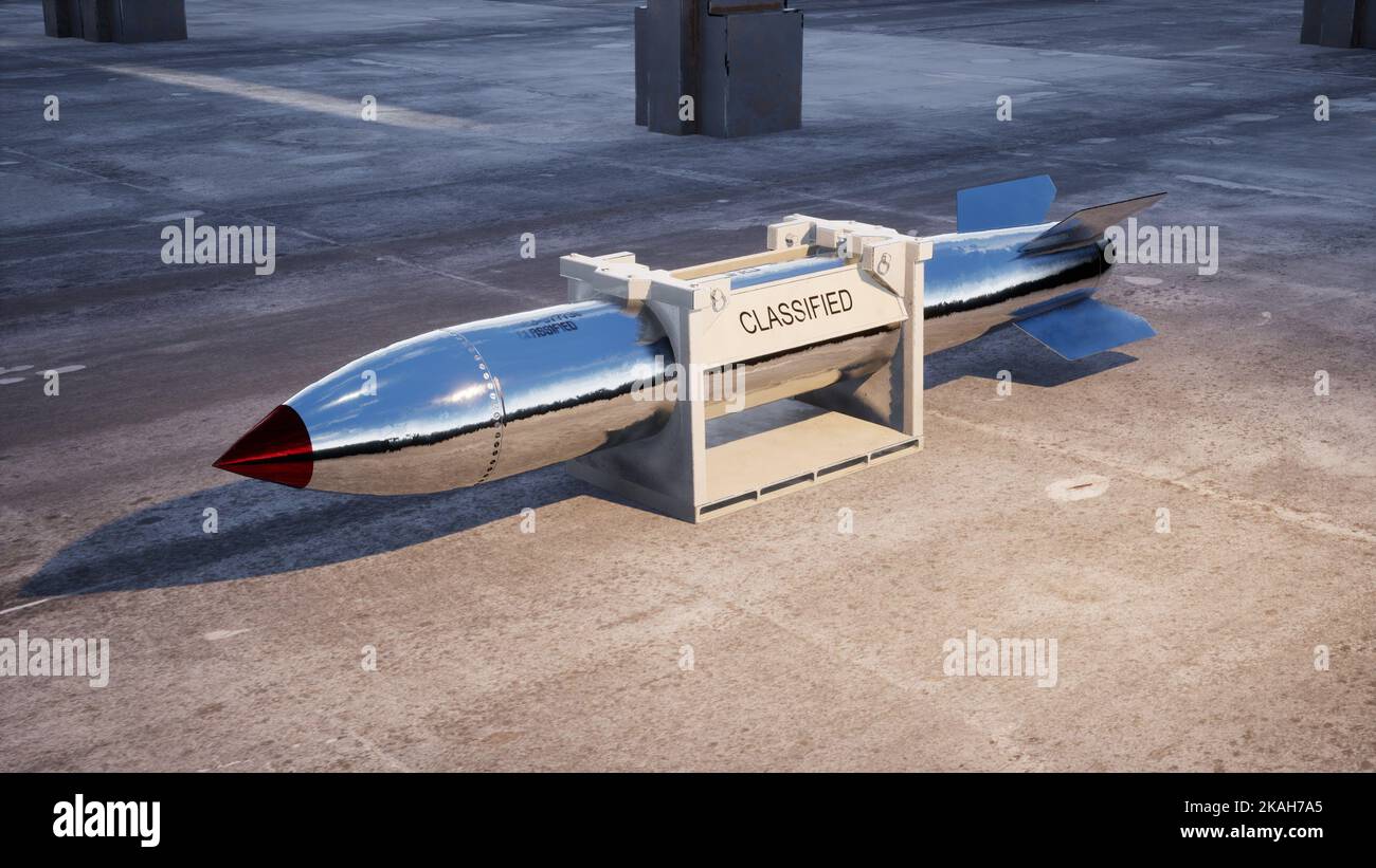 Nuclear Missile, Nuclear Warhead,3d قنابل نويية Stock Photo - Alamy