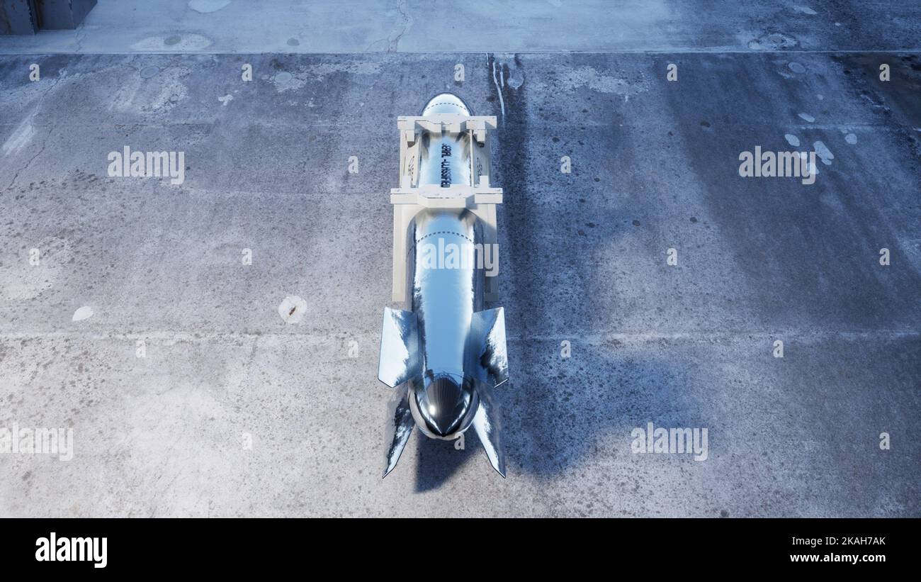 Nuclear Missile, Nuclear Warhead,3d قنابل نويية Stock Photo - Alamy