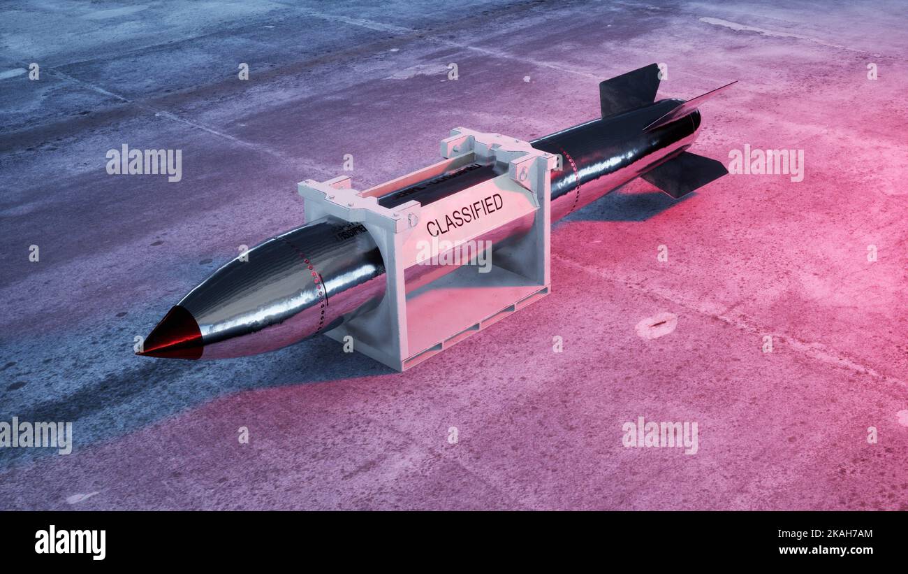 Nuclear Missile, Nuclear Warhead,3d قنابل نويية Stock Photo - Alamy