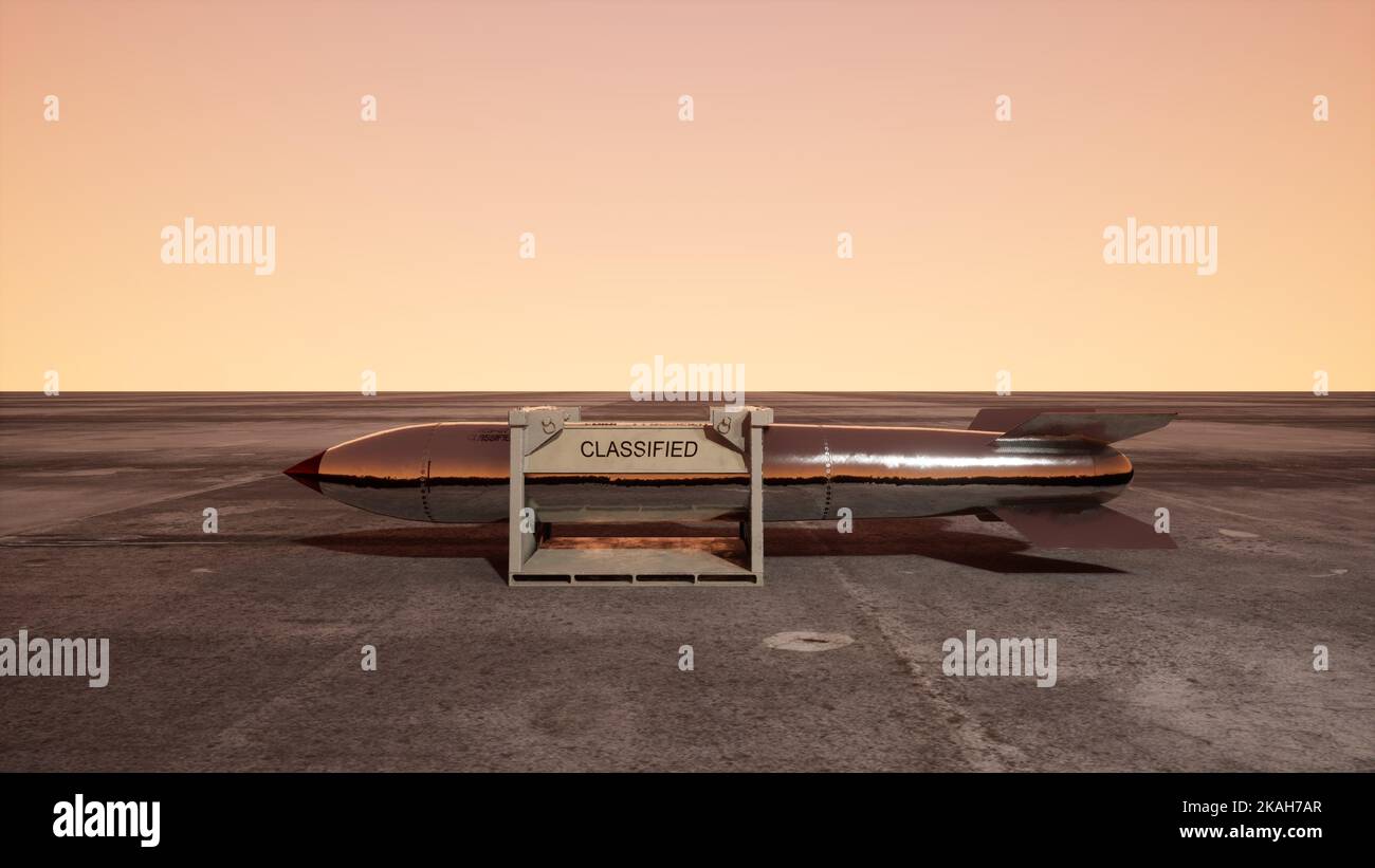 Nuclear Missile, Nuclear Warhead,3d قنابل نويية Stock Photo - Alamy