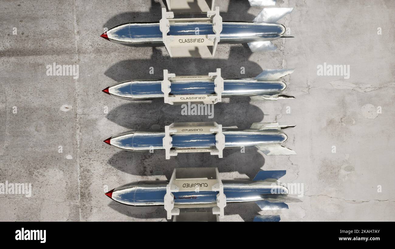 Nuclear Missile, Nuclear Warhead,3d قنابل نويية Stock Photo - Alamy