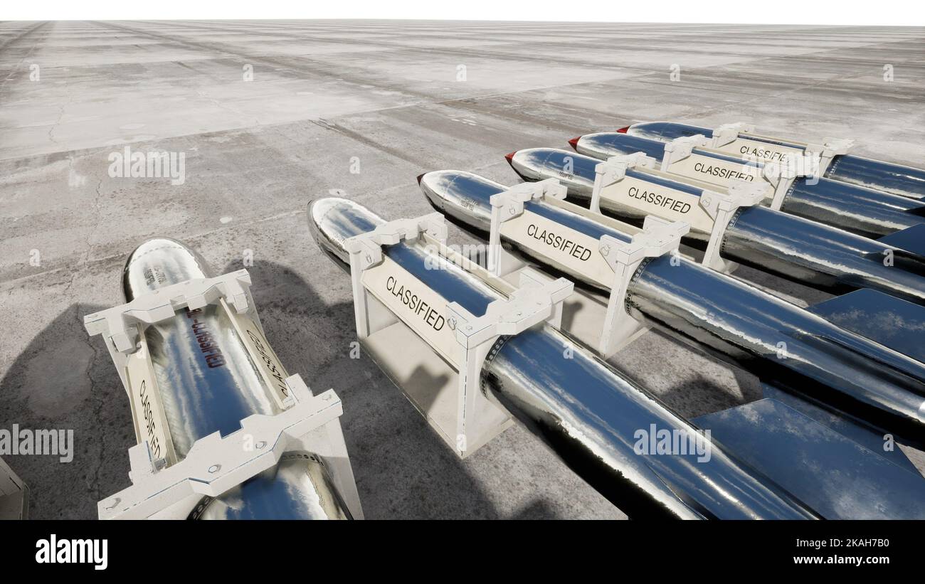 Nuclear Missile, Nuclear Warhead,3d قنابل نويية Stock Photo - Alamy