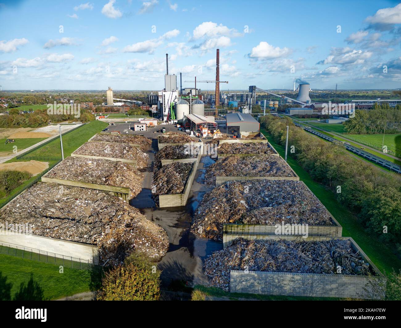 Biomass power station in North Rhine-Westphalia, using waste wood and ... Biomass power station in North Rhine-Westphalia, using waste wood and ...