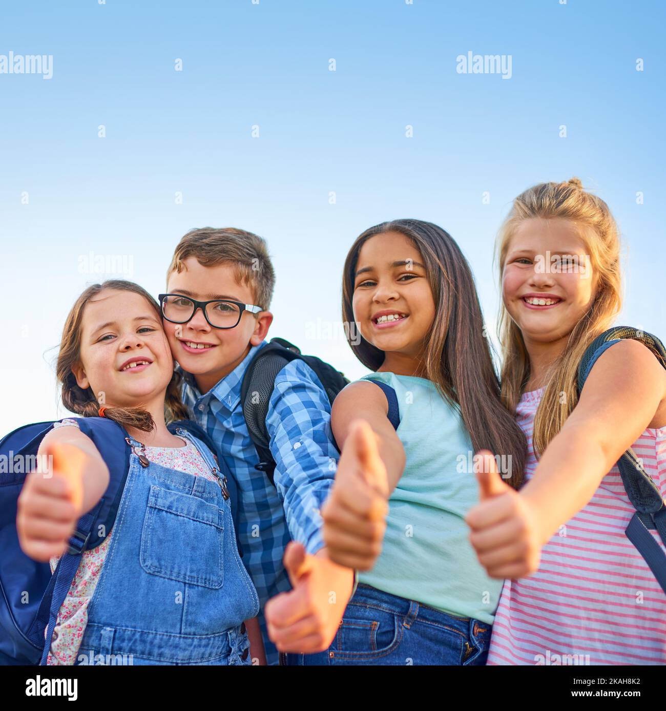 Kid group together hi-res stock photography and images - Alamy