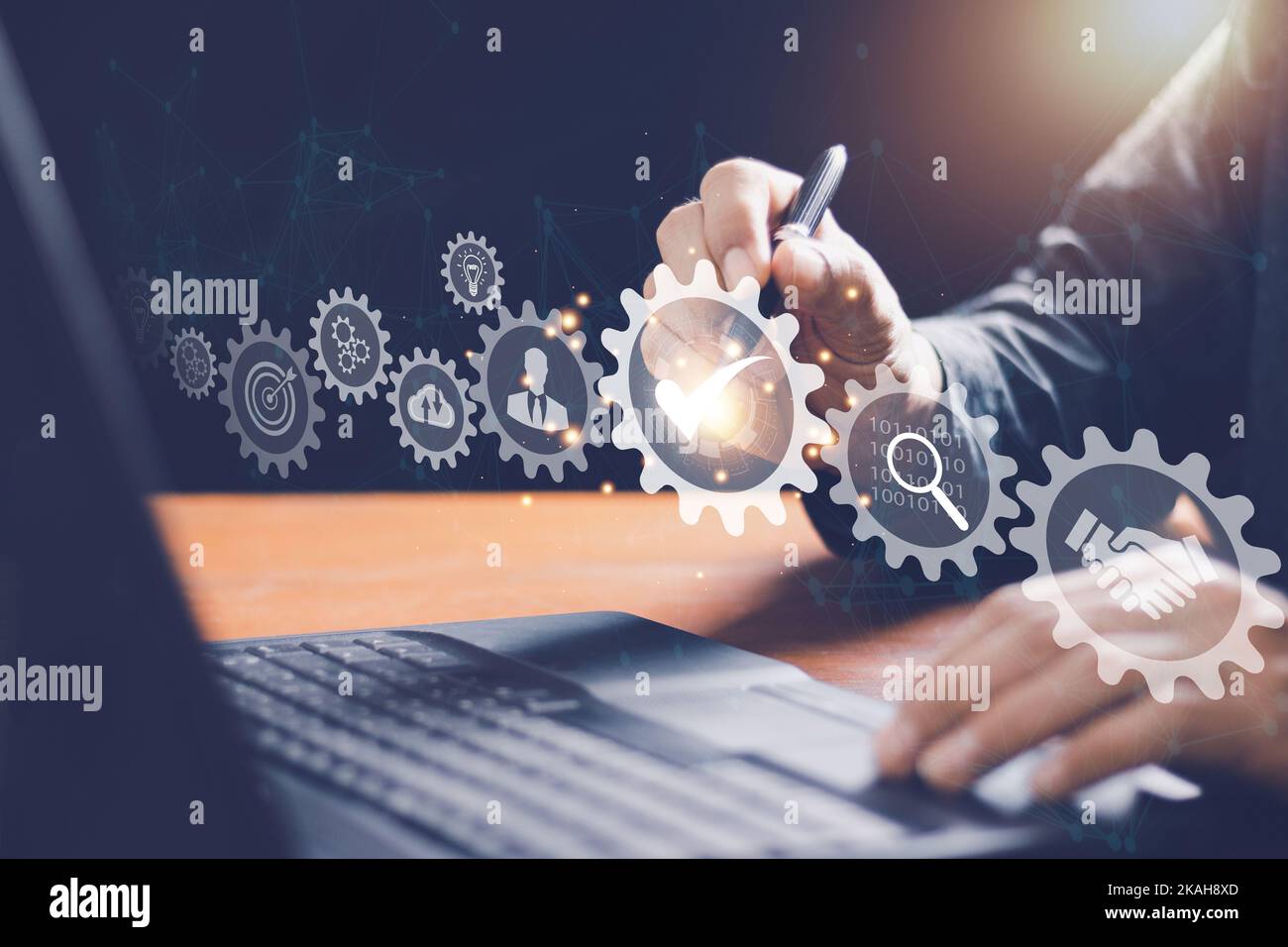 Business process management and automation with person validating ...