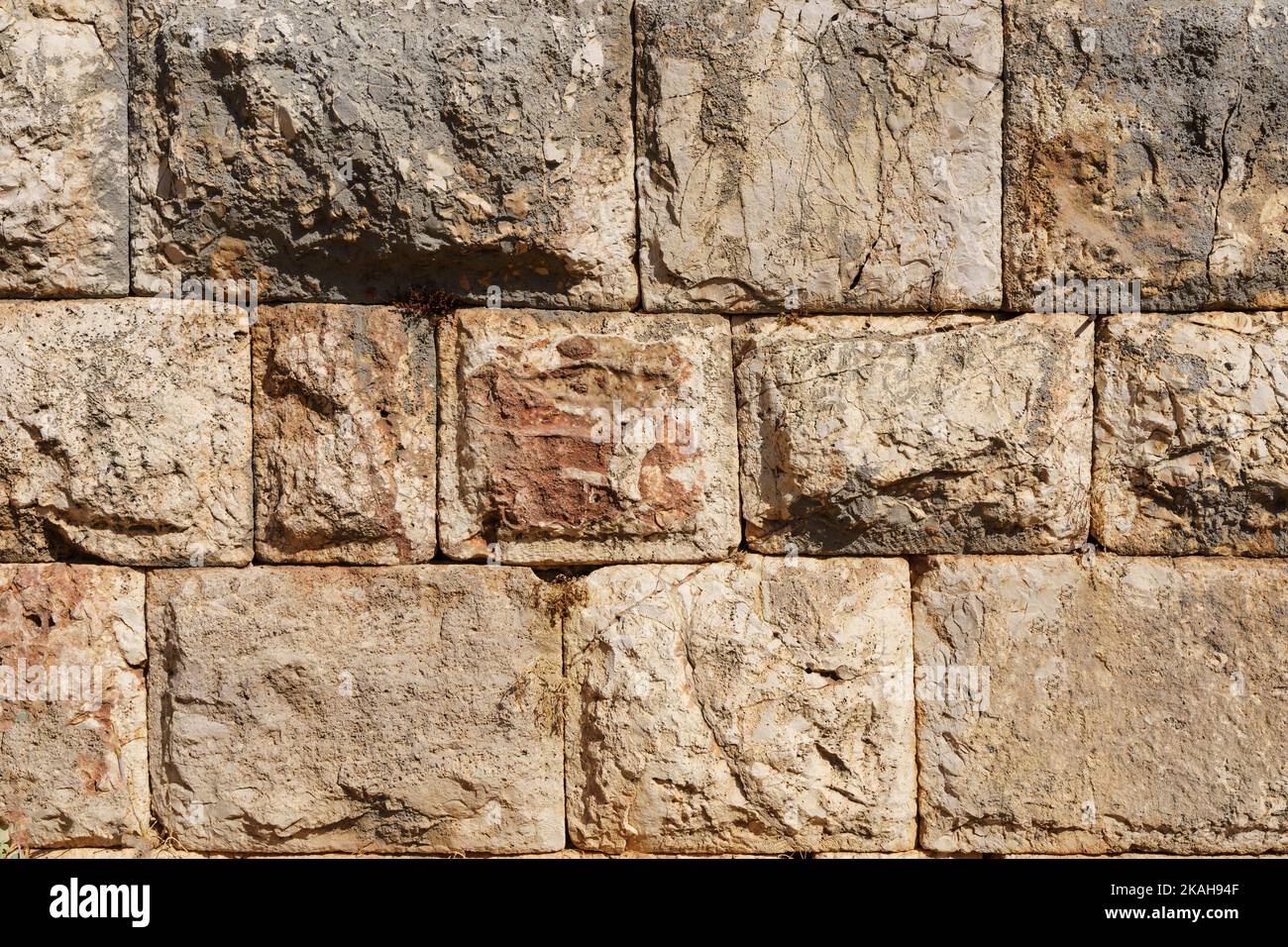 Ancient stone wall background. Old texture stonework material of ...