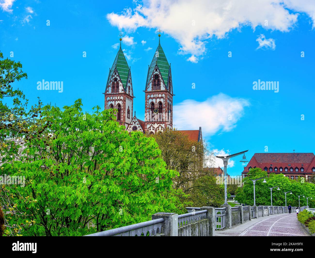 Sacred heart cathedral clock towers hi-res stock photography and images ...