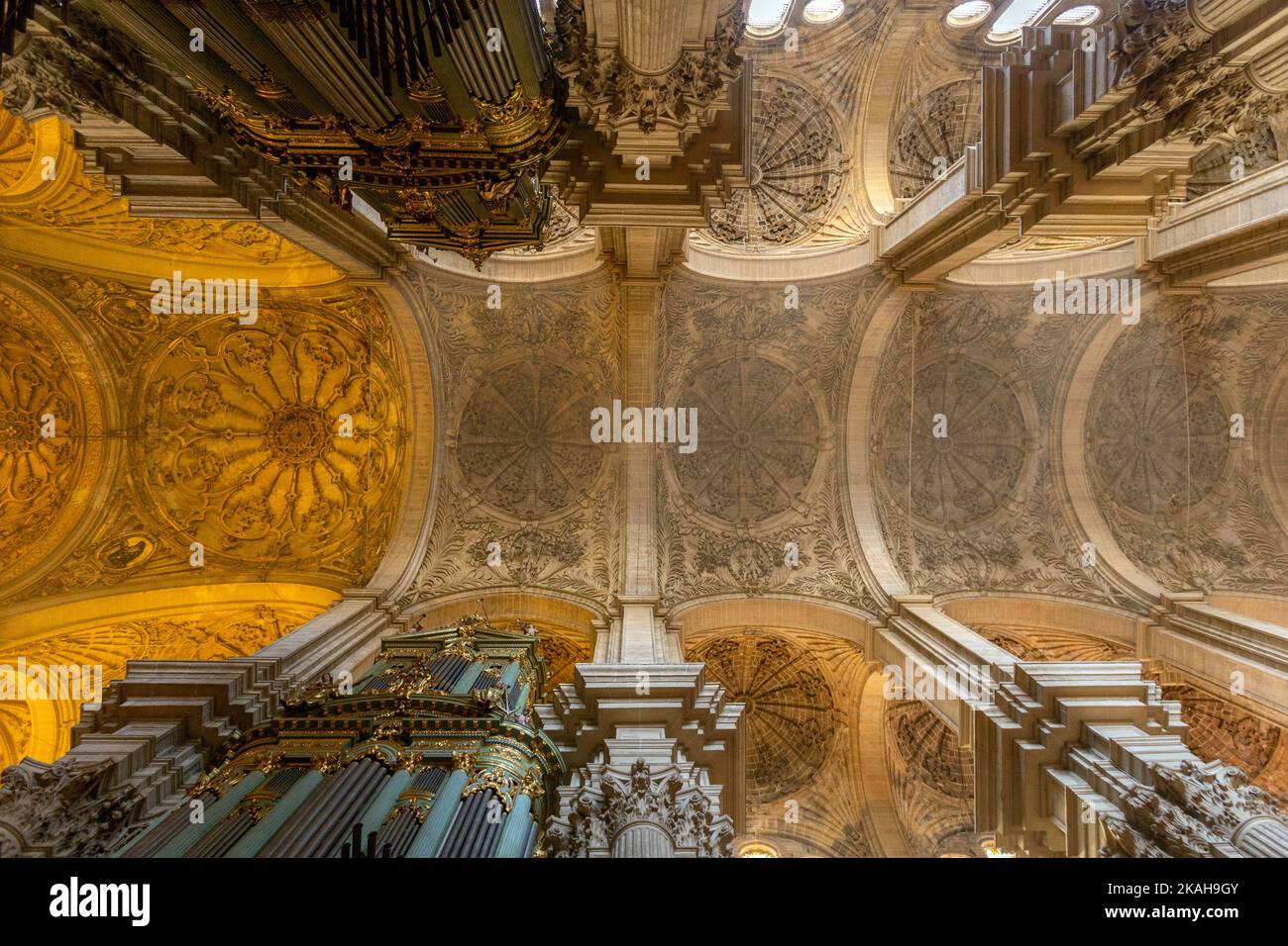 Malaga, Spain - October 26, 2022: Interior of the Málaga Cathedral in ...