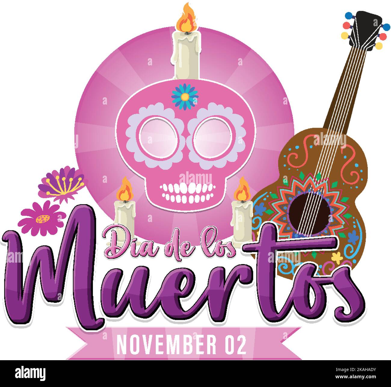 Day of the Dead banner design illustration Stock Vector Image & Art - Alamy