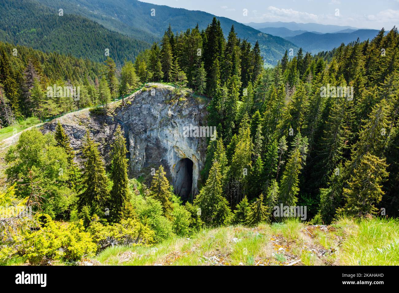 landscape with rocks and cave entrance Stock Photo - Alamy