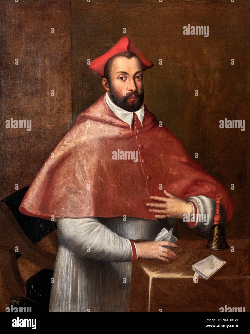 Ritratto del cardinale Ercole Gonzaga - olio su tela - Fermo Ghisoni ...