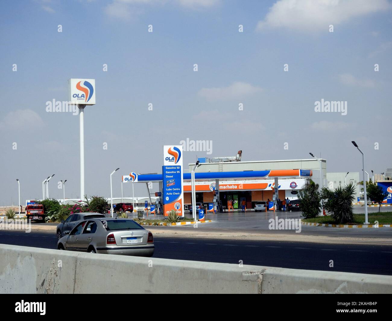 Cairo, Egypt, September 9 2022: OLA Energy gas and oil station ...