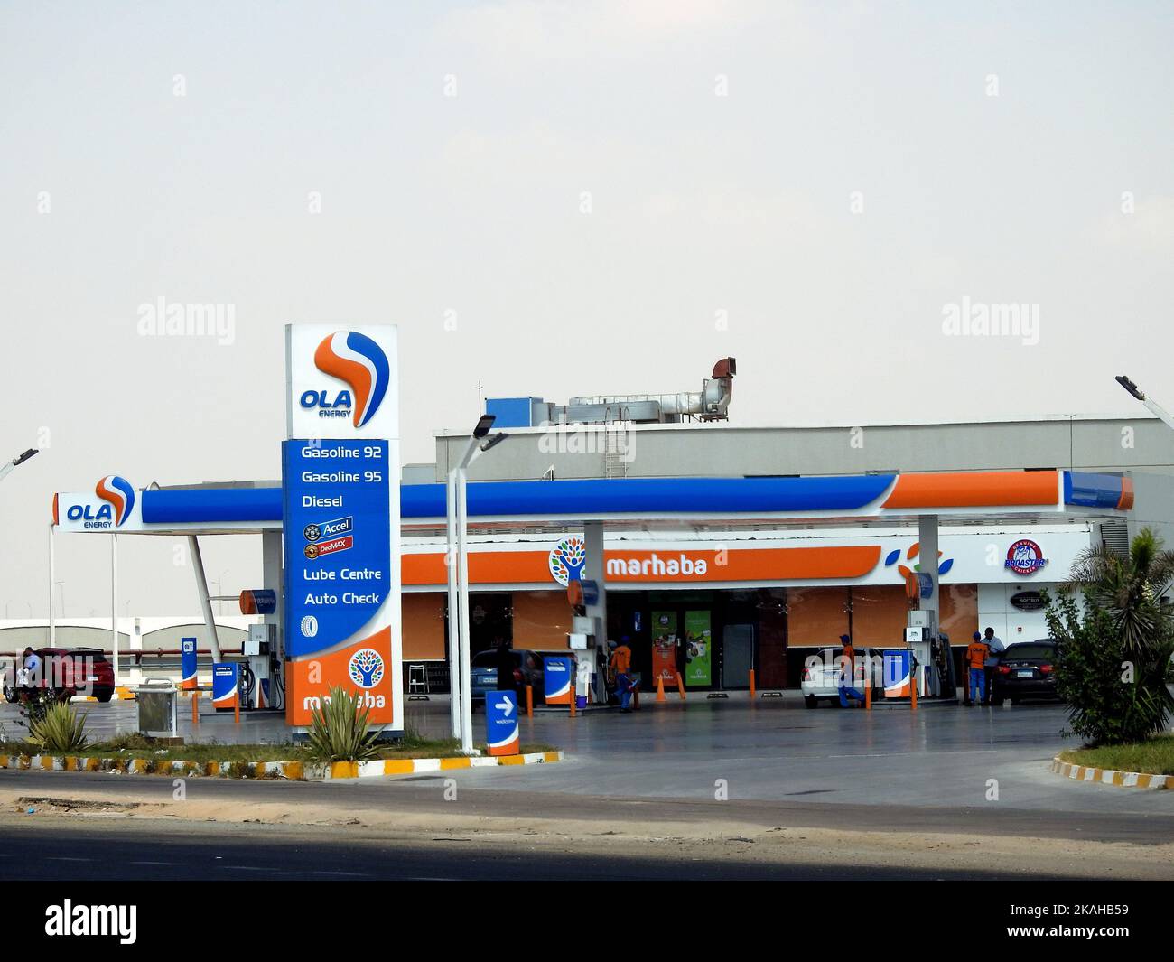 Cairo, Egypt, September 9 2022: OLA Energy gas and oil station ...