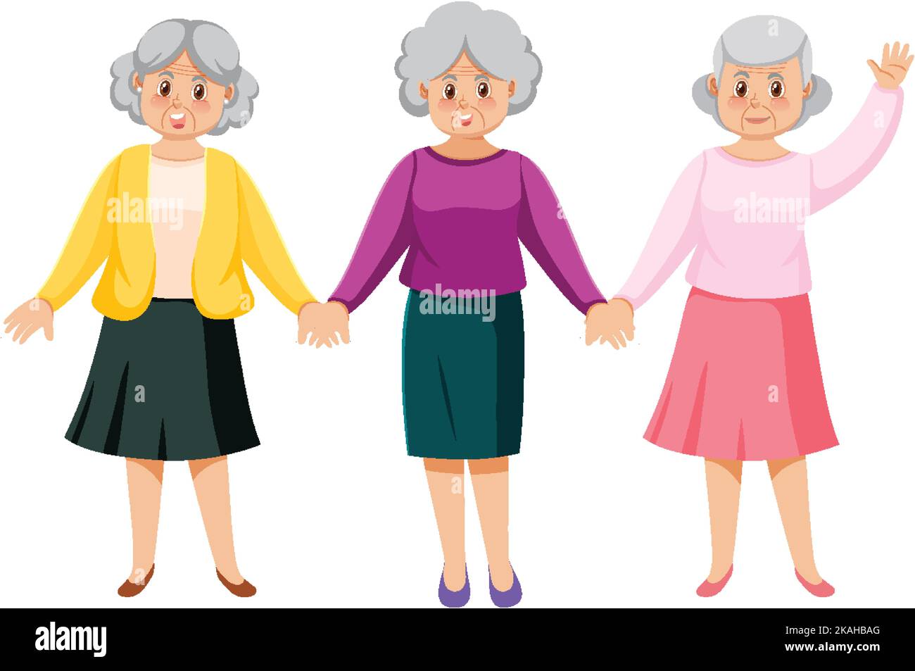 Elderly woman ladies Stock Vector Images - Alamy