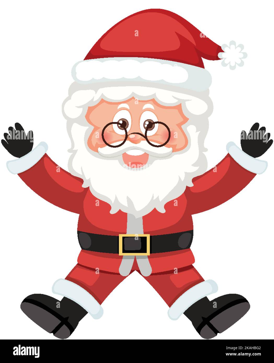 Santa Claus cartoon character illustration Stock Vector Image & Art - Alamy