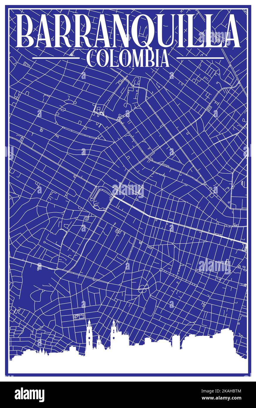 Barranquilla map hi-res stock photography and images - Alamy