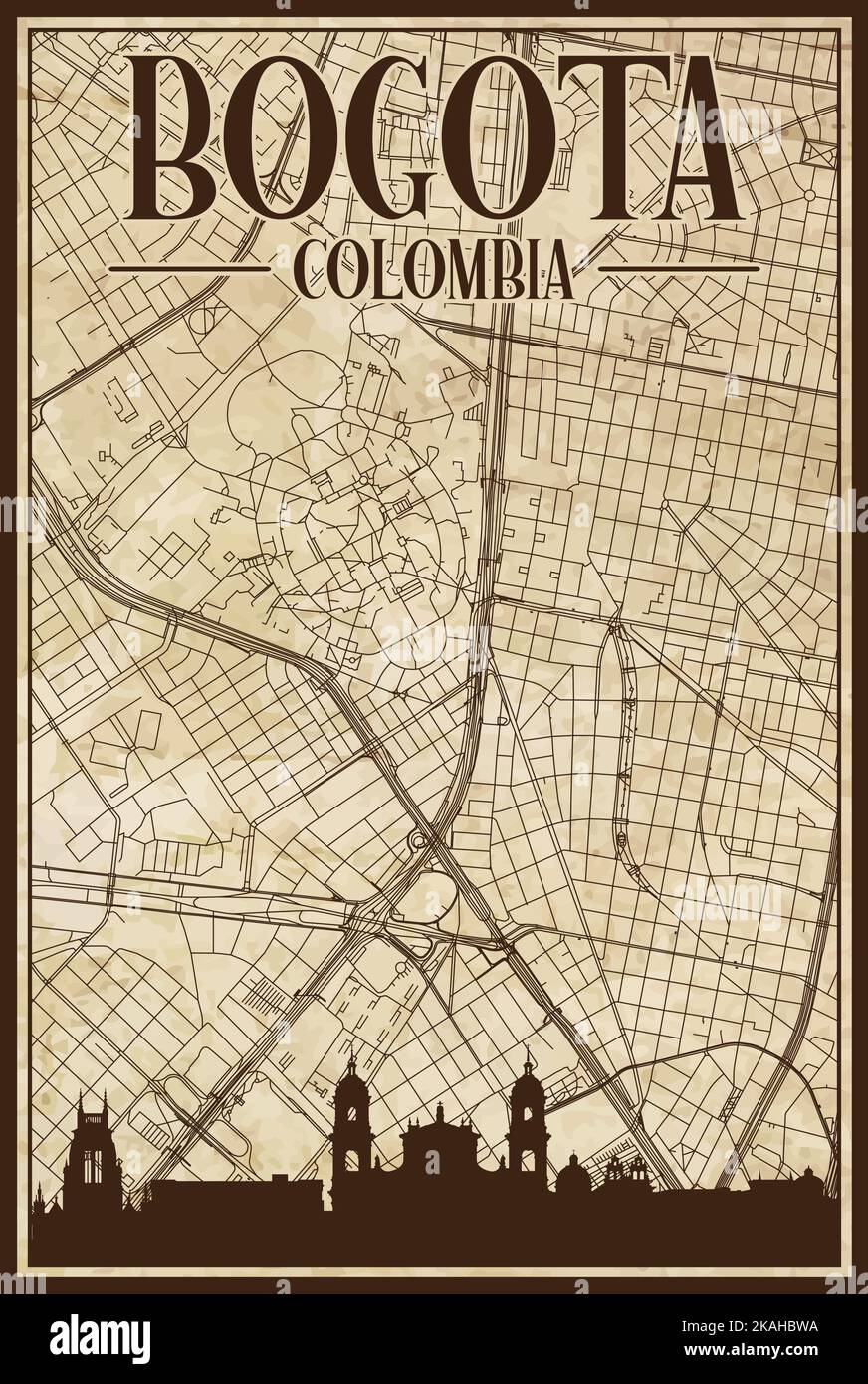 Map Of Downtown Bogota