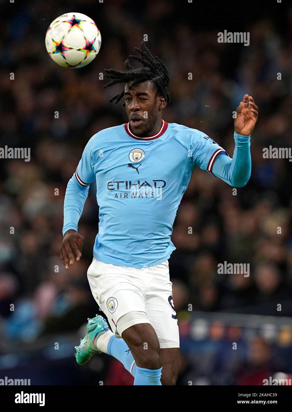 Manchester, UK. 2nd Nov, 2022. Josh Wilson-Esbrand of Manchester City ...