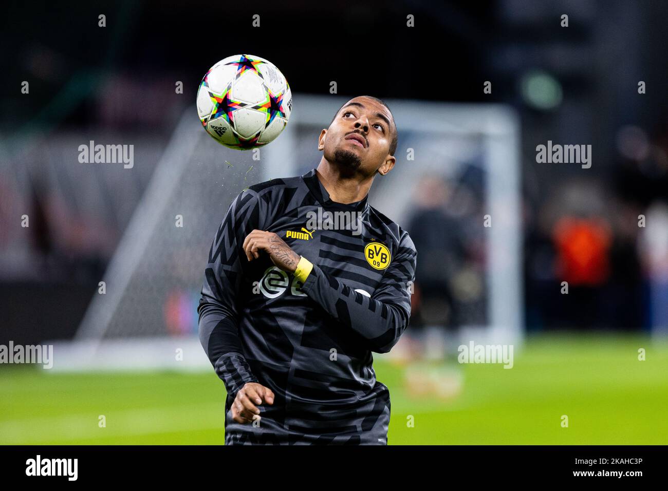 Copenhagen, Denmark. 02nd Nov, 2022. Donyell Malen of Dortmund is ...