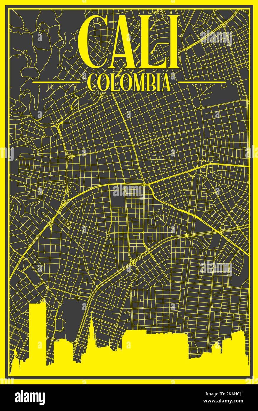 Cali colombia map hi-res stock photography and images - Alamy