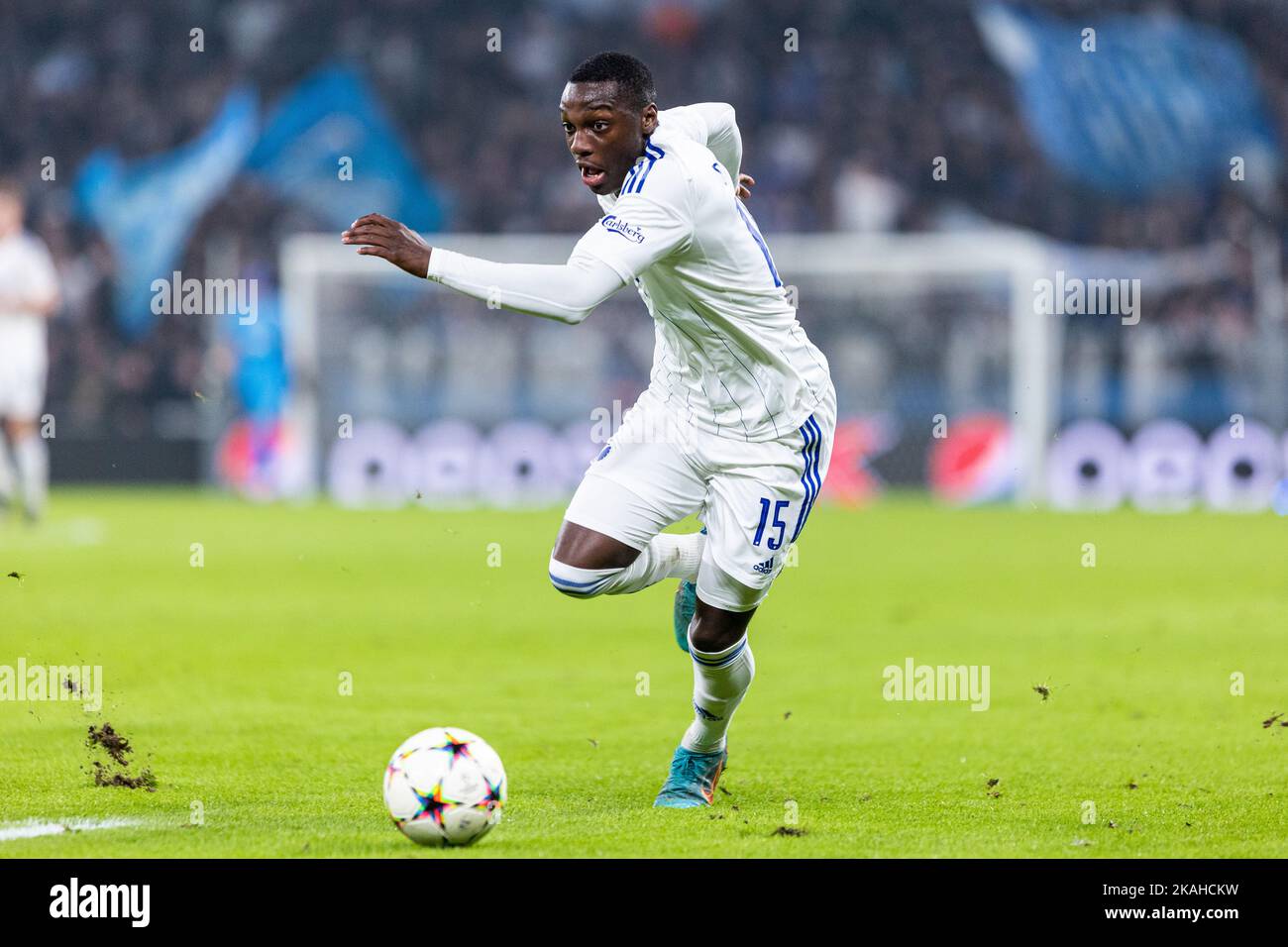 Copenhagen, Denmark. 02nd Nov, 2022. Mohamed Daramy (15) of FC ...