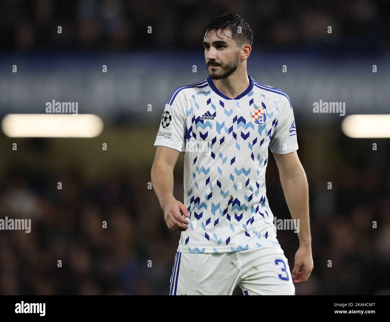 London, UK. 2nd Nov, 2022. Josip Sutalo of Dinamo Zagreb during the ...