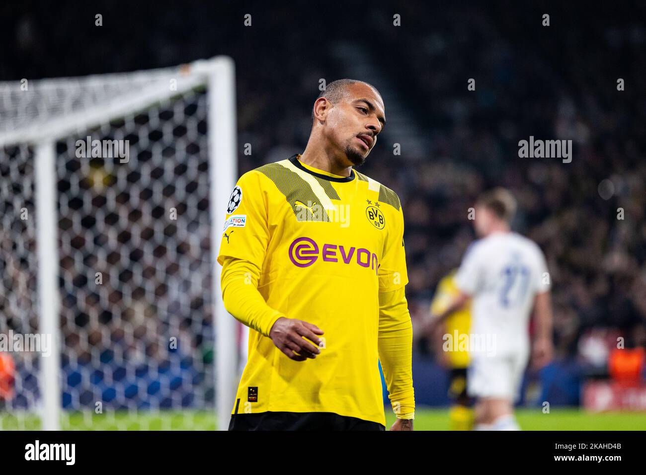 Copenhagen, Denmark. 02nd Nov, 2022. Donyell Malen (21) of Dortmund ...