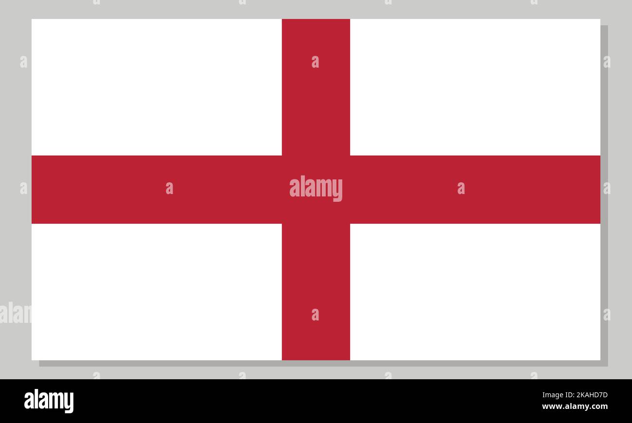 Flag of England. English national symbol in official colors. Template ...