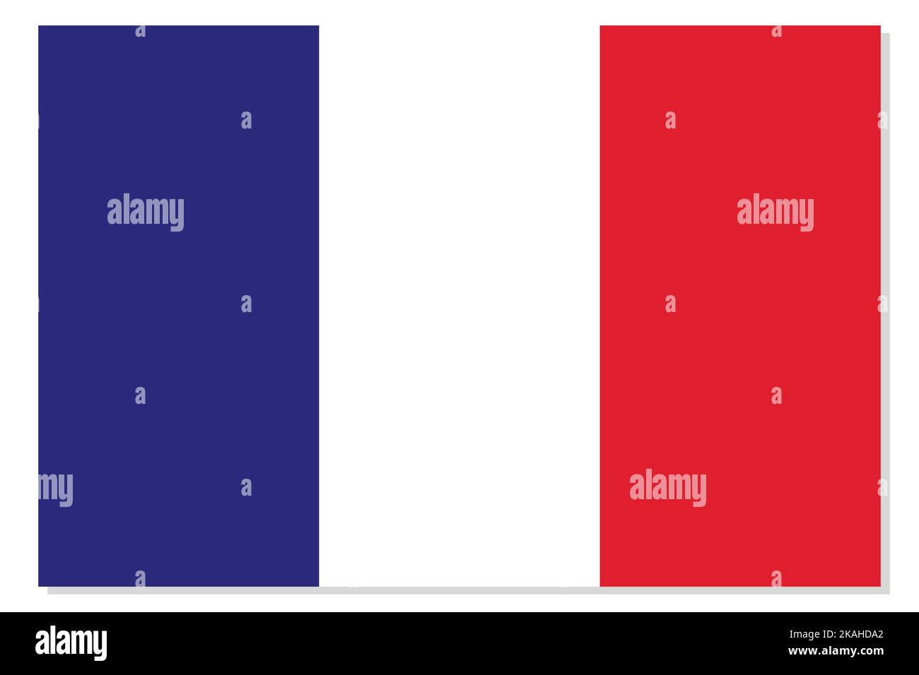 Flag of France. French national symbol in official colors. Template ...