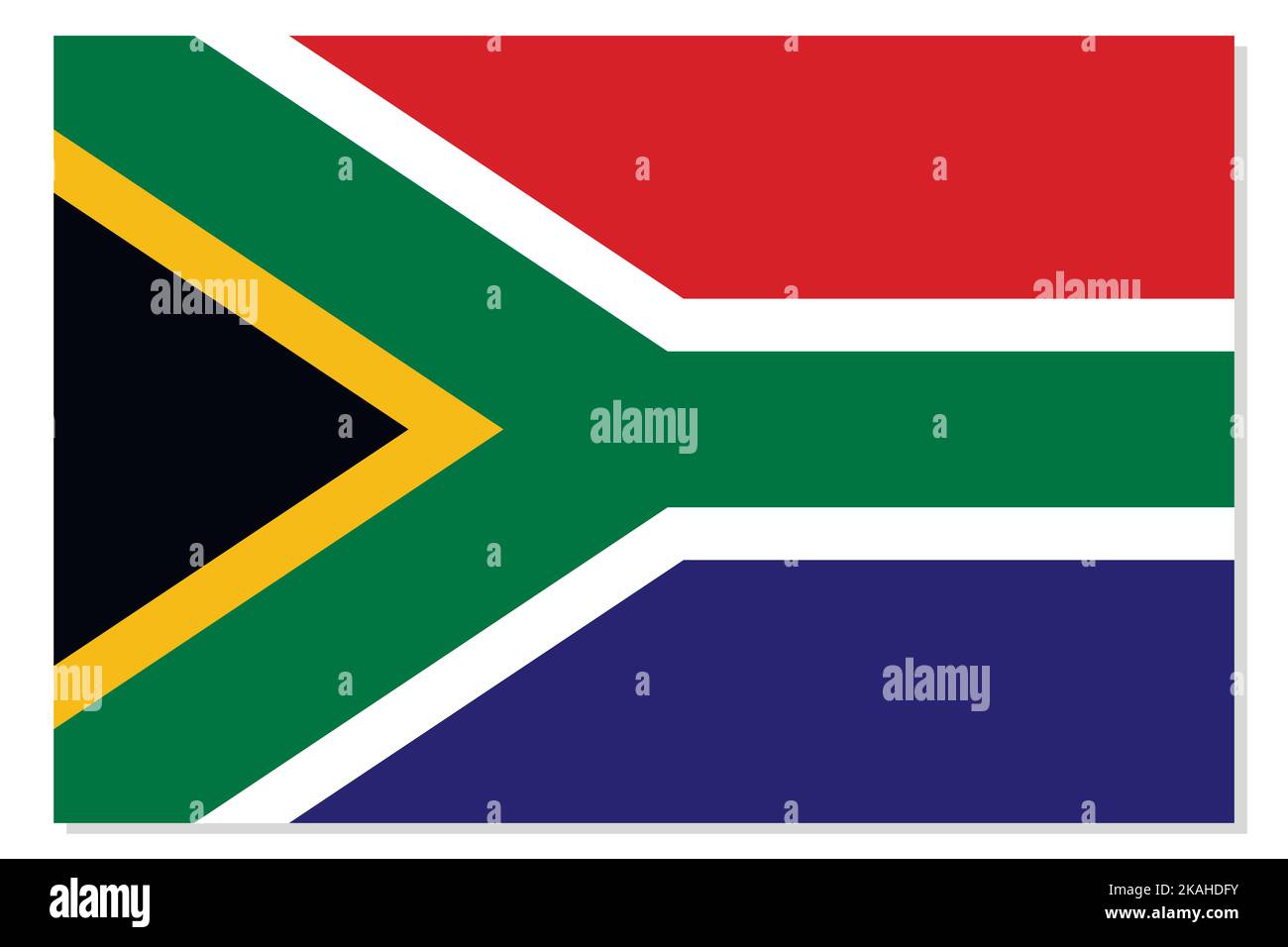 Flag of Republic of South Africa. RSA national symbol in official ...
