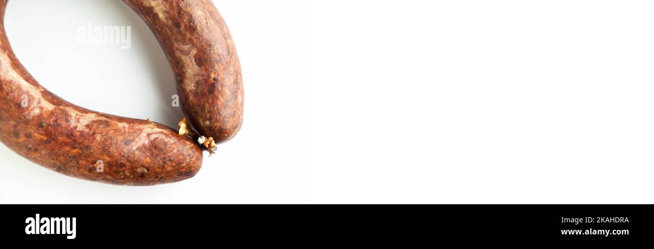 Homemade kangal sucuk made from various spice mixtures used in Turkish ...