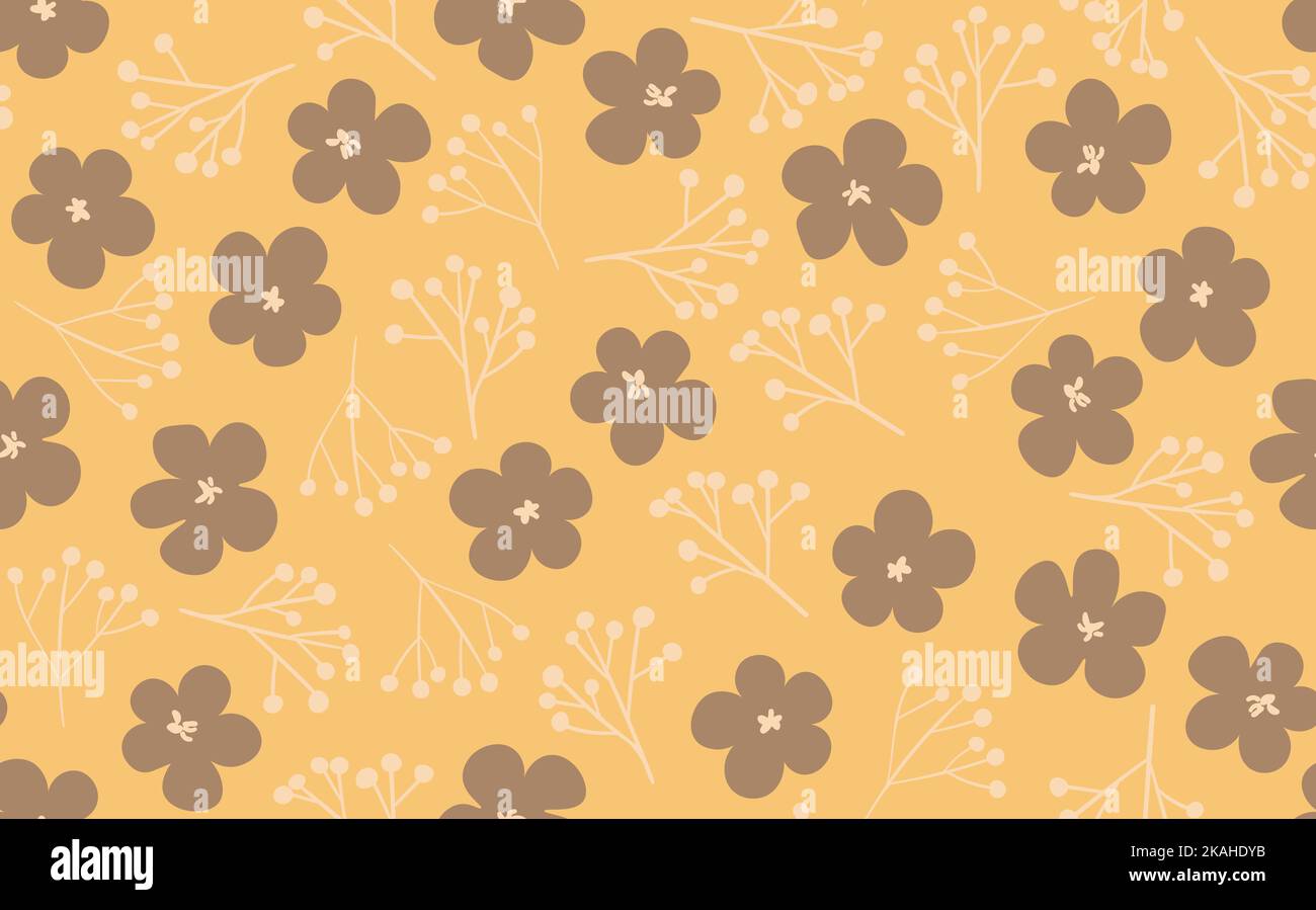 Seamless floral pattern based on traditional folk art ornaments. Art ...