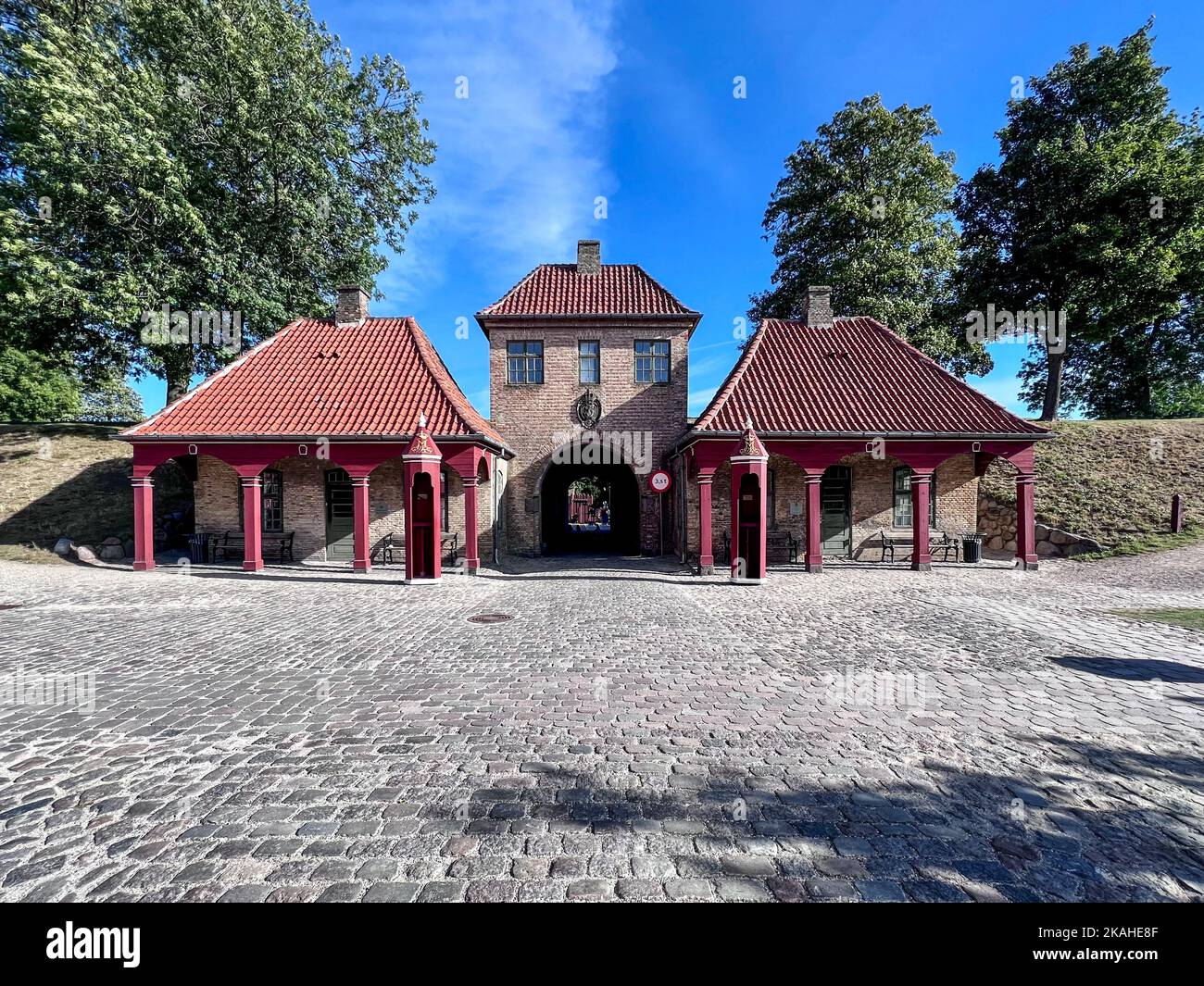 Entrance to The Citadel (Kastellet), Copenhagen, Zealand, Denmark Stock ...