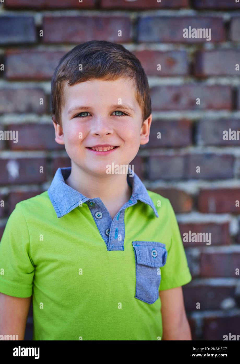 Being a kid is the absolute best. Portrait of an adorable young boy ...