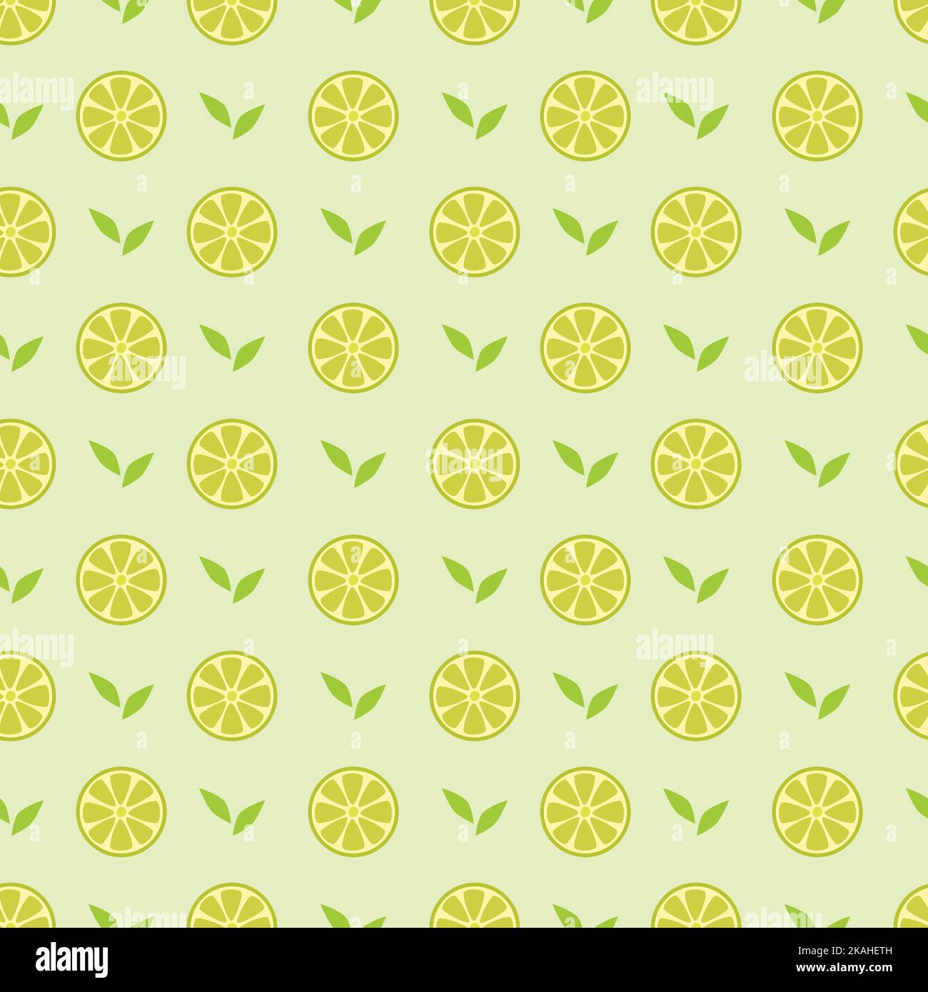 Green lime tropical fruit seamless repeat pattern background design ...