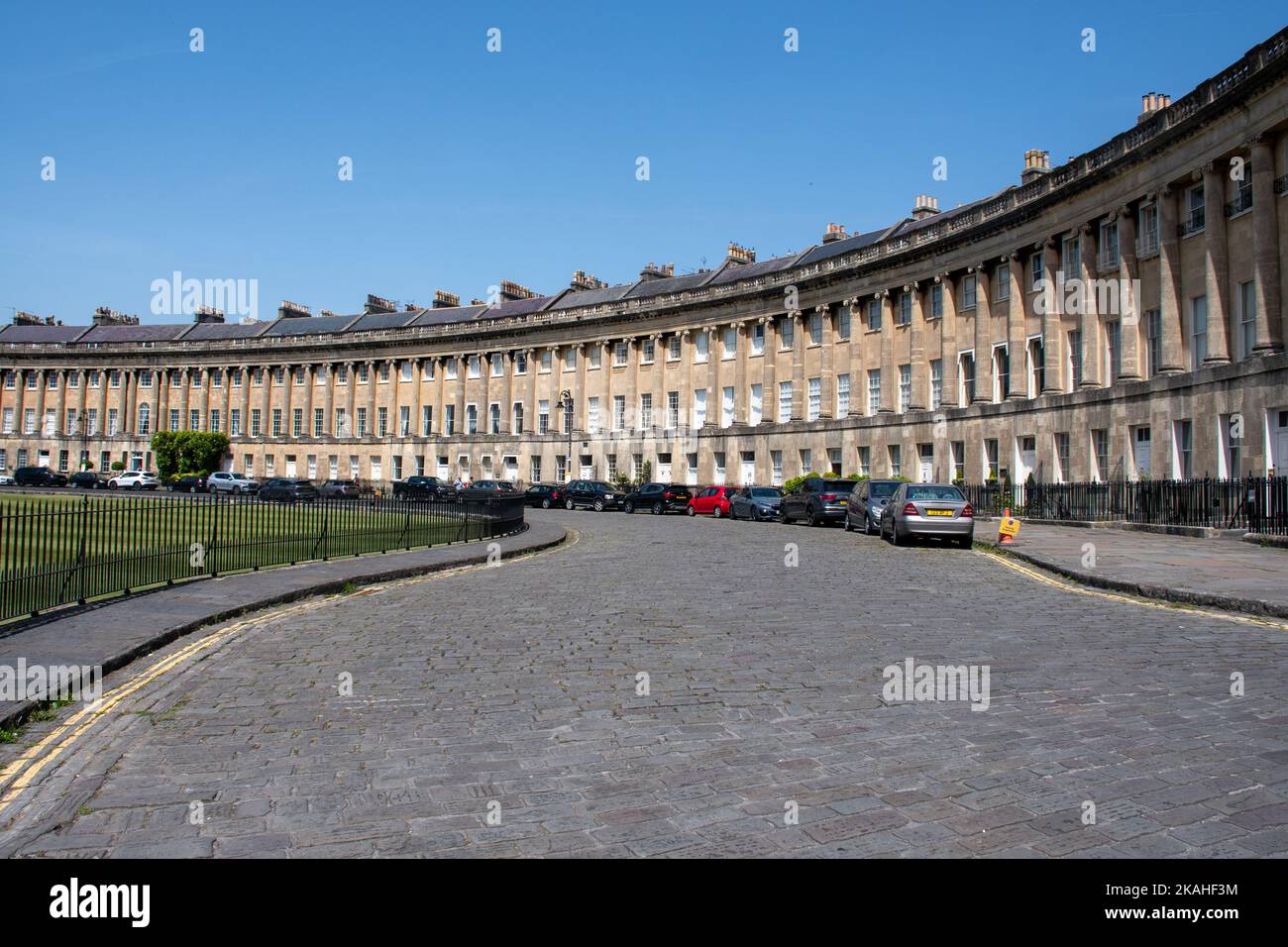 Bath Crescent iconic regency location Stock Photo - Alamy