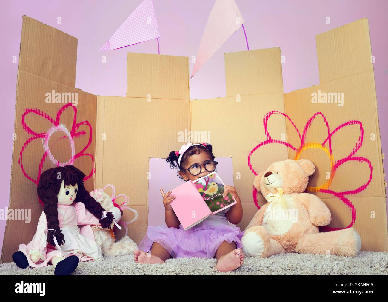 Smart Baby Girl Reading