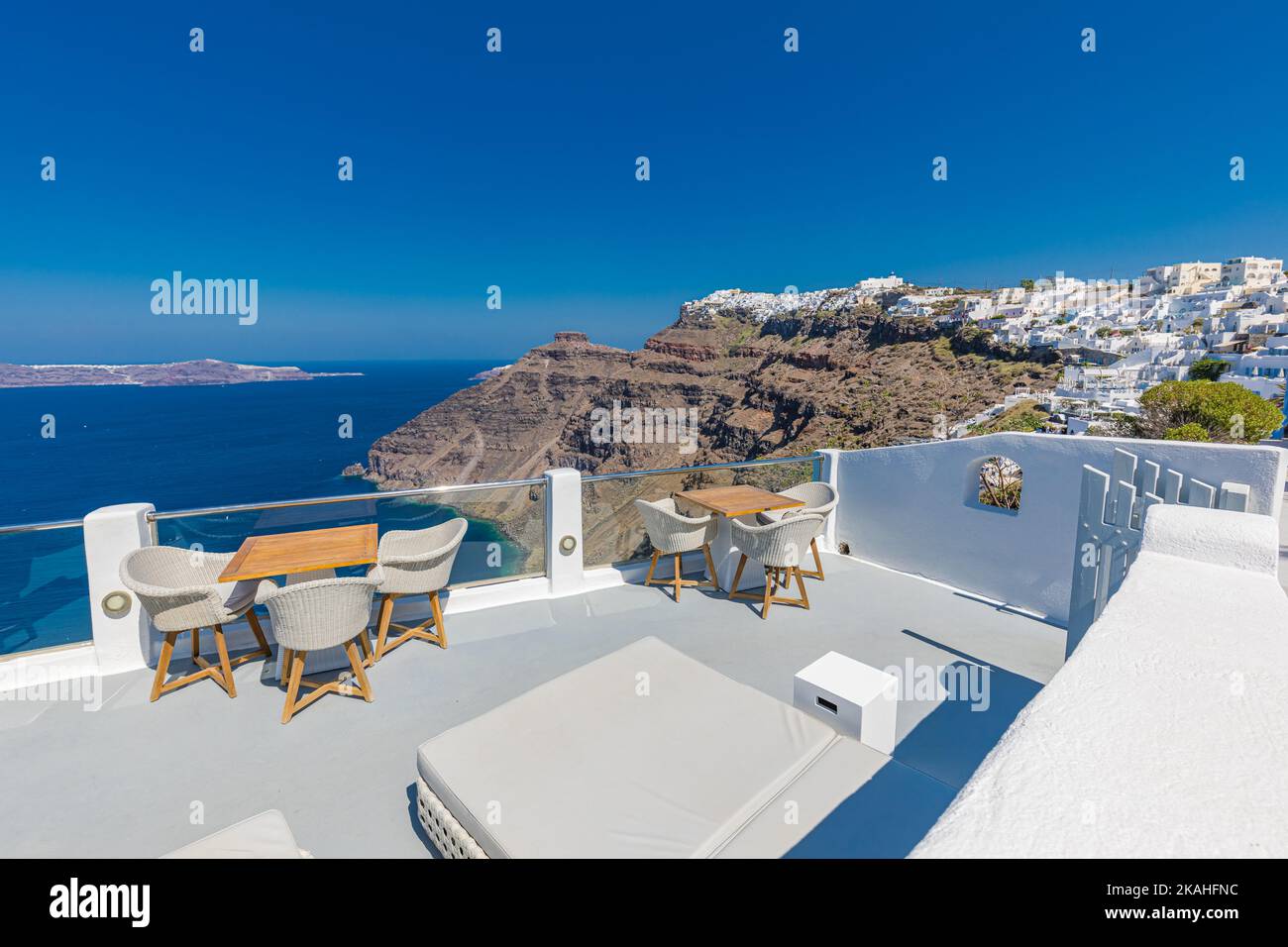 Summer vacation urban scenic of luxury famous destination. White ...