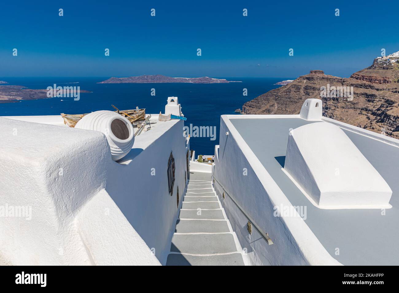 Summer vacation urban scenic of luxury famous destination. White ...