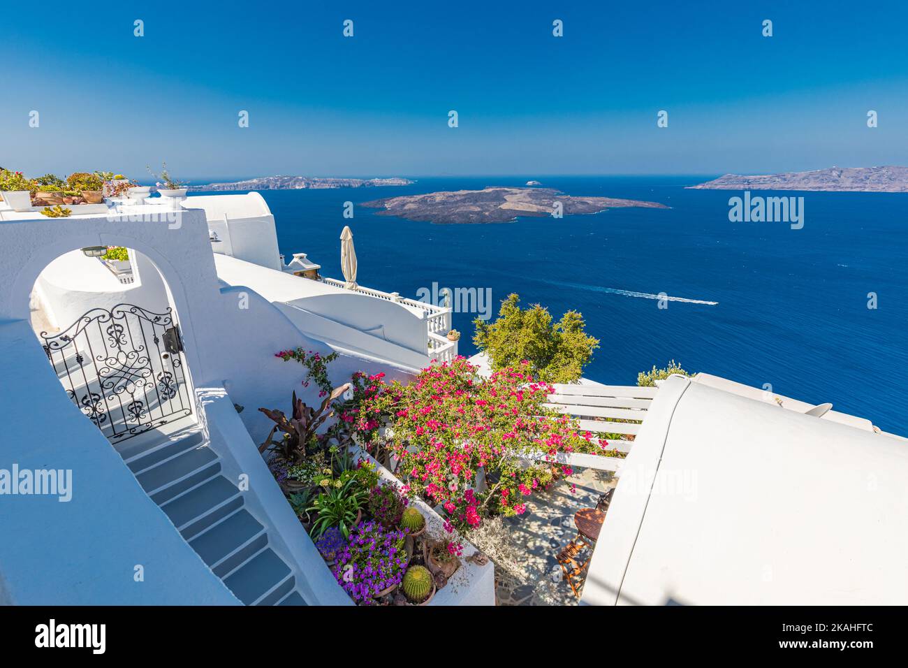 Summer vacation urban scenic of luxury famous destination. White ...