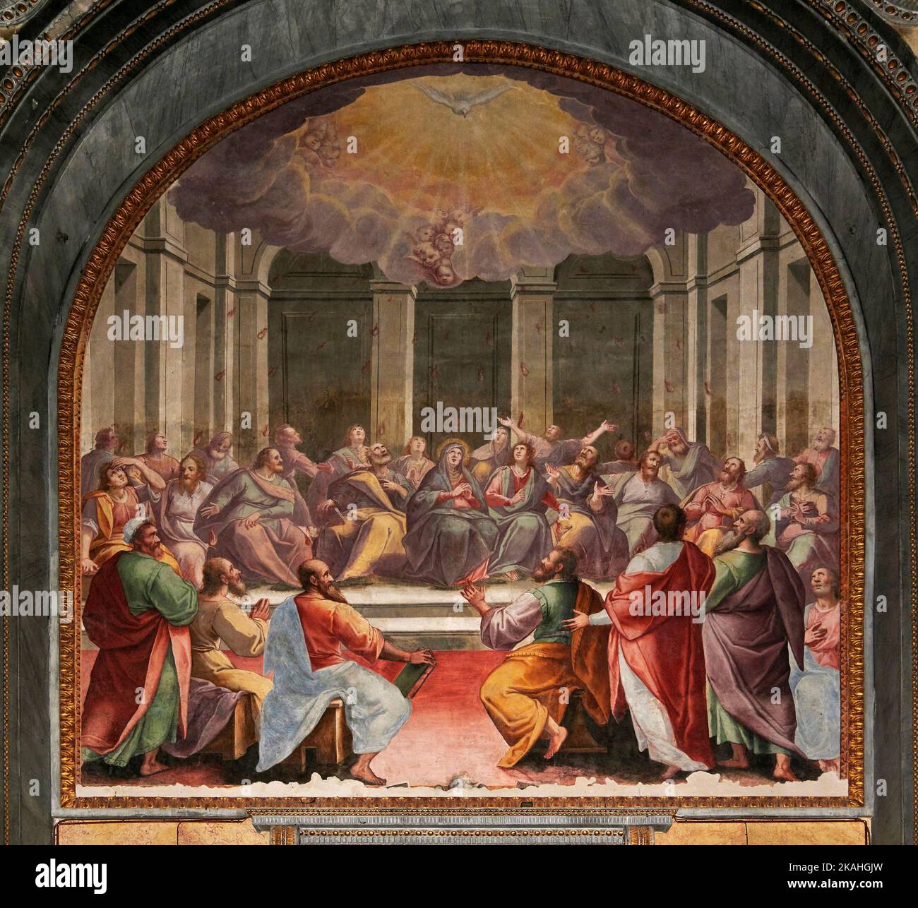 Pentecoste - affresco - Ippolito Andreasi detto Andreasino - XVI secolo ...